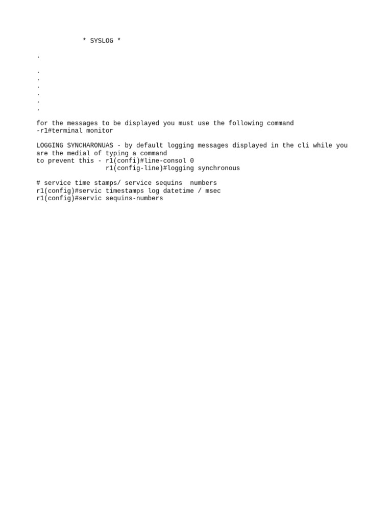 SYSLOG | PDF