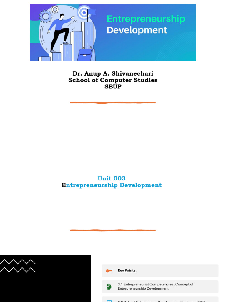 Unit 3_Entrepreneurship Development | PDF | Entrepreneurship | Innovation