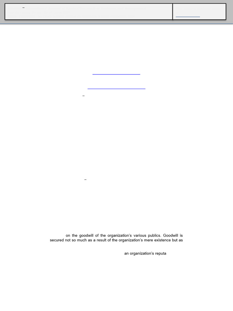 PR's Role in Corporate Image Building | PDF | Public Relations | Reputation