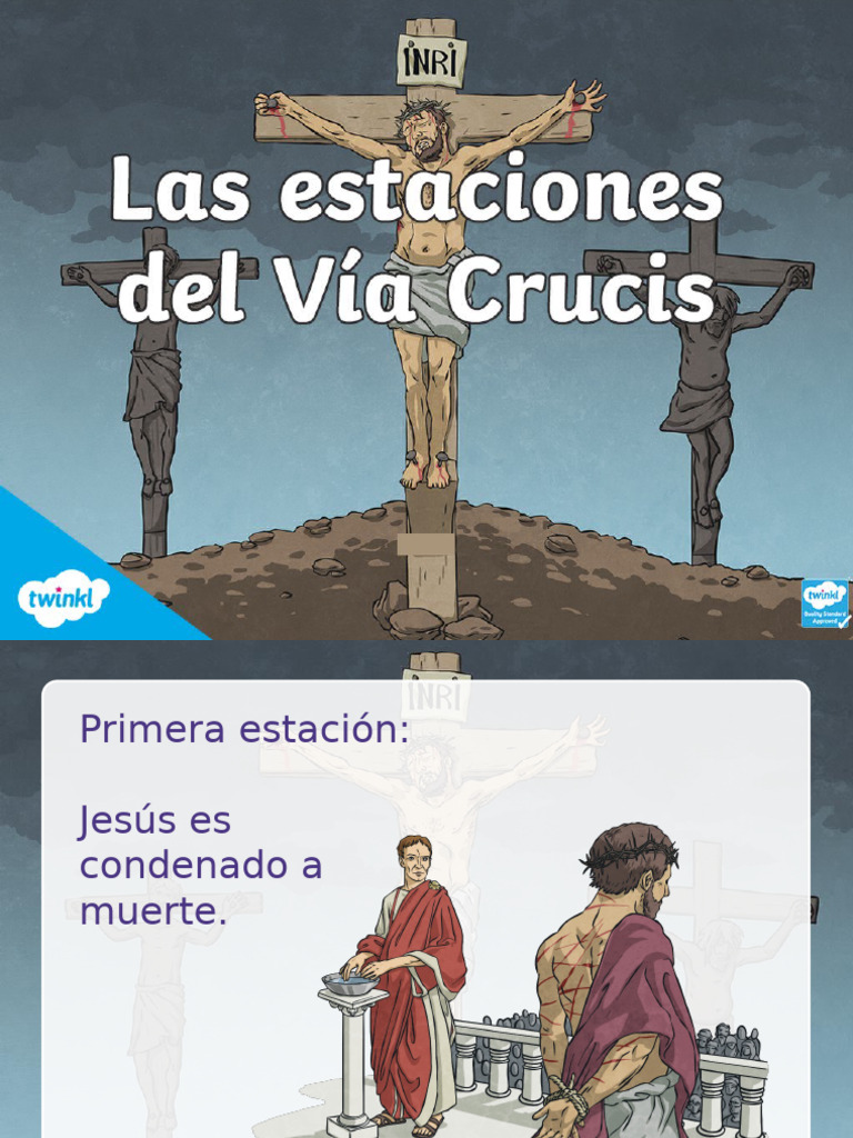 Es Re 1674458535 Presentacion Estaciones Del Via Crucis - Ver - 1 | PDF