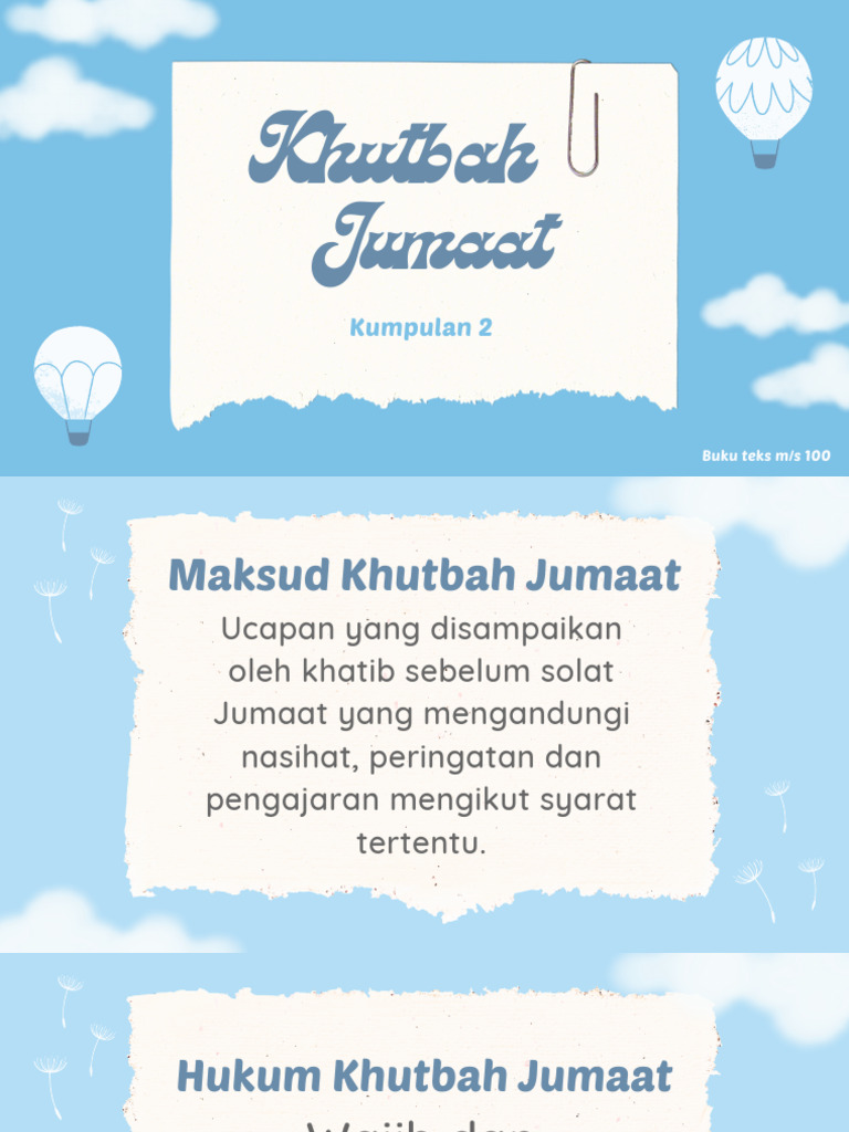 Khutbah Jumaat | PDF