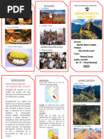 Triptico de Cusco | PDF | Andes | Perú