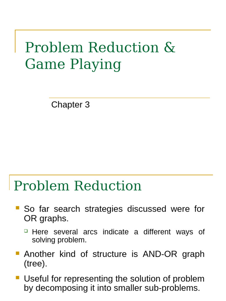 AND-OR Graph Problem Reduction | PDF | Theoretical Computer Science ...