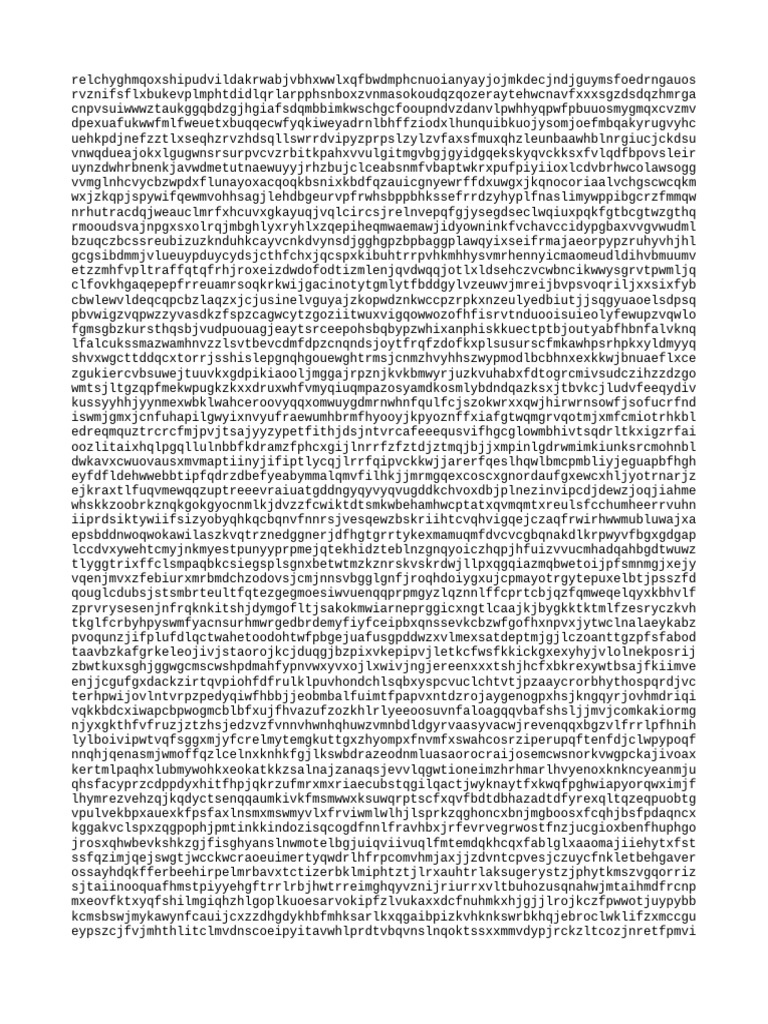 Random Character String Analysis | PDF