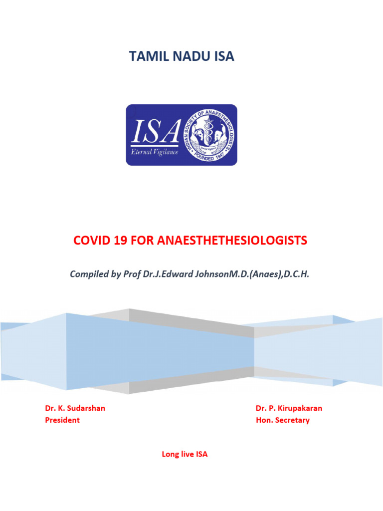 Covid Cases and Anaesthetists Isap-1 | PDF | Anesthesia | Cardiopulmonary Resuscitation