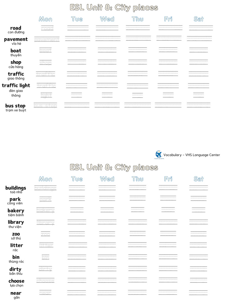 Vocab_ESL_Unit 8 | PDF