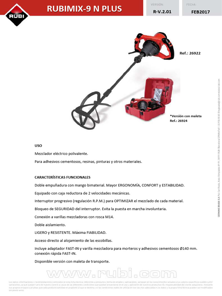 5394400._FT_MEZCLADOR_RUBIMIX_9_NPLUS | PDF