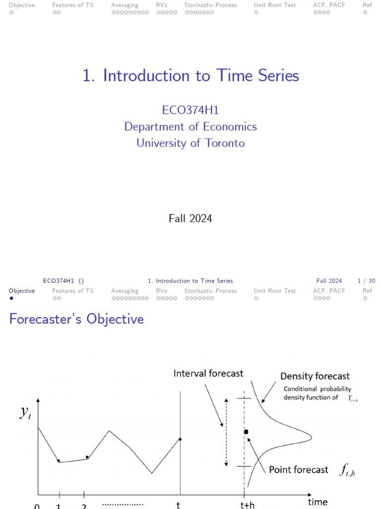Introduction to Time Series Analysis | PDF | Stationary Process | Variance