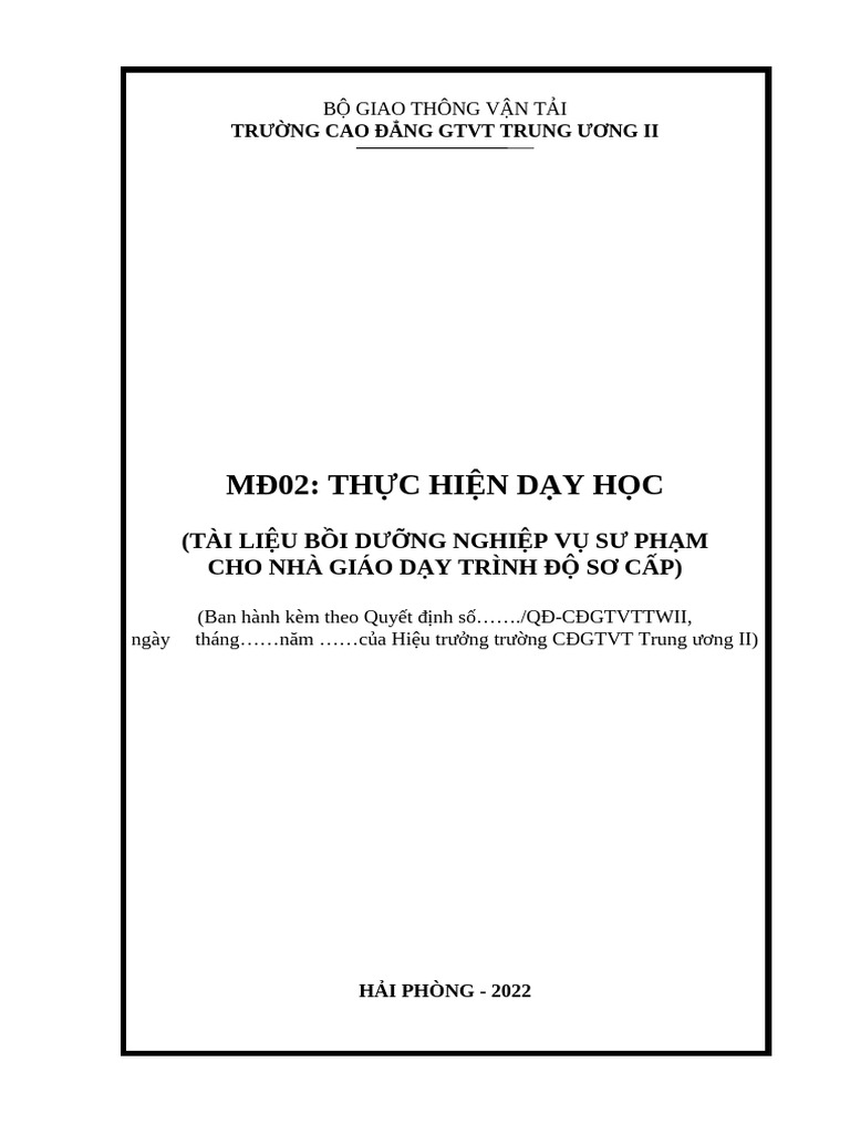 TL MD02 ThuchienDH SC | PDF