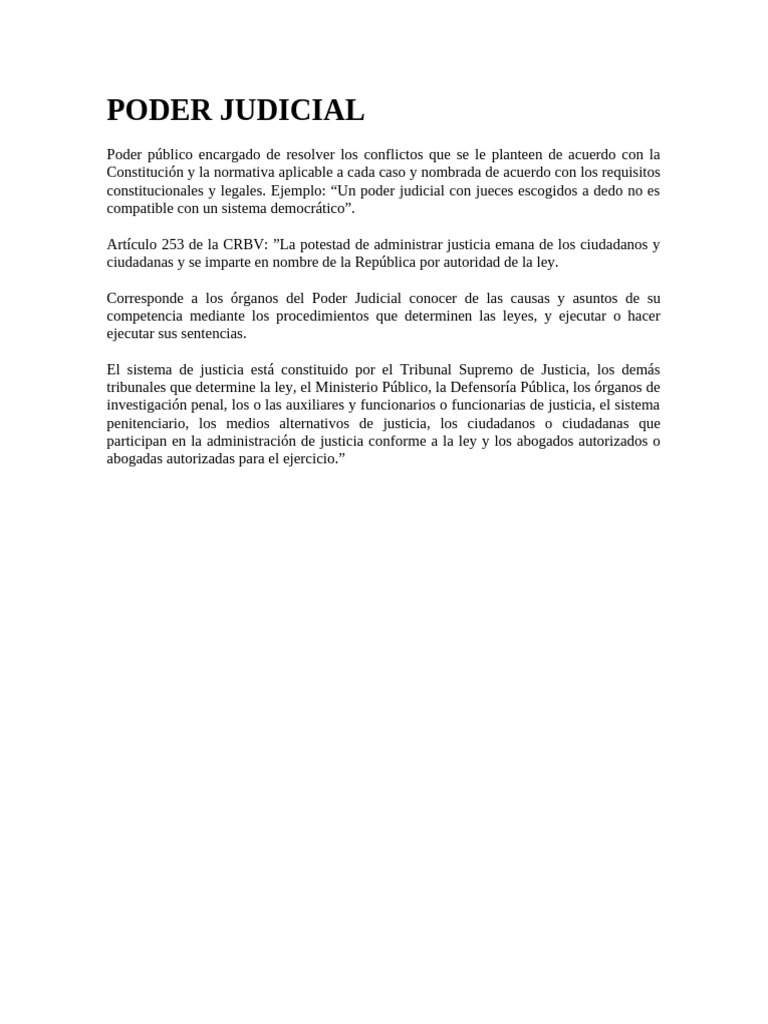 Poder Judicial | PDF