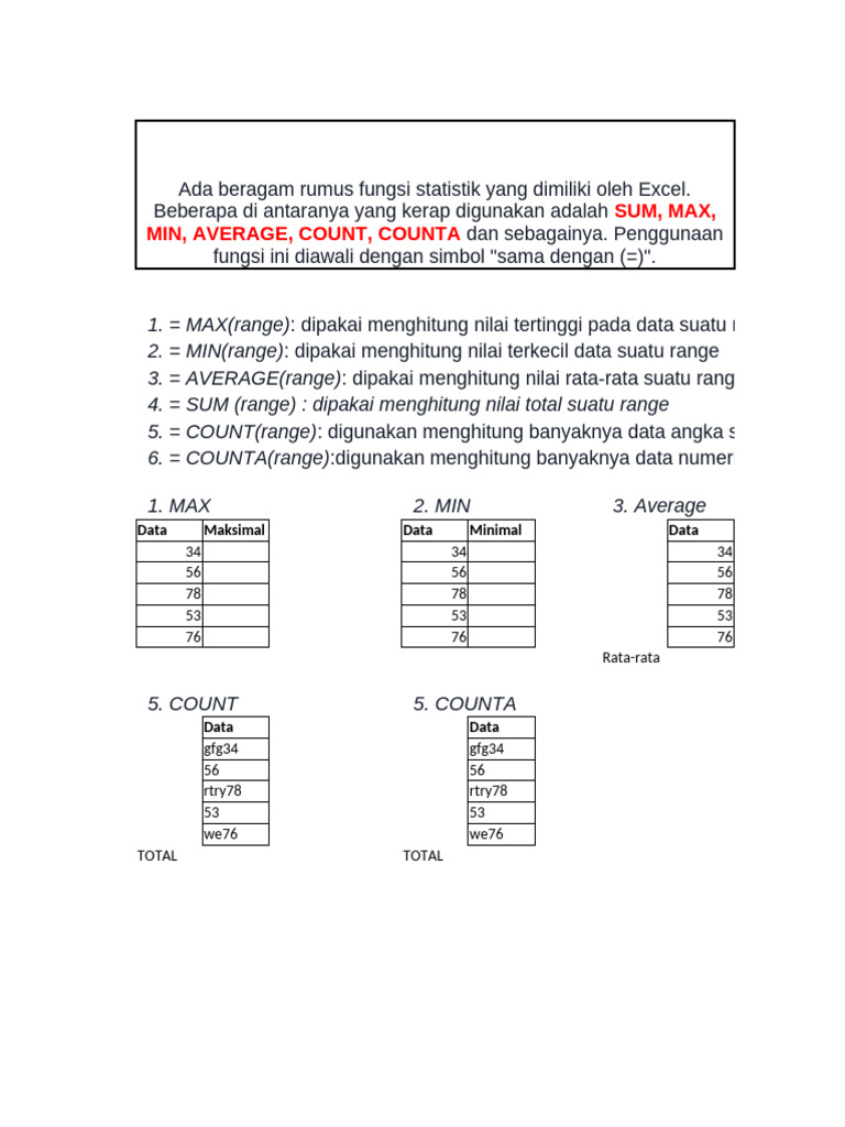 Materi Excel | PDF