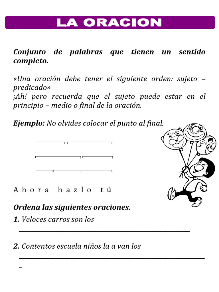 Corrección de La Oración | PDF