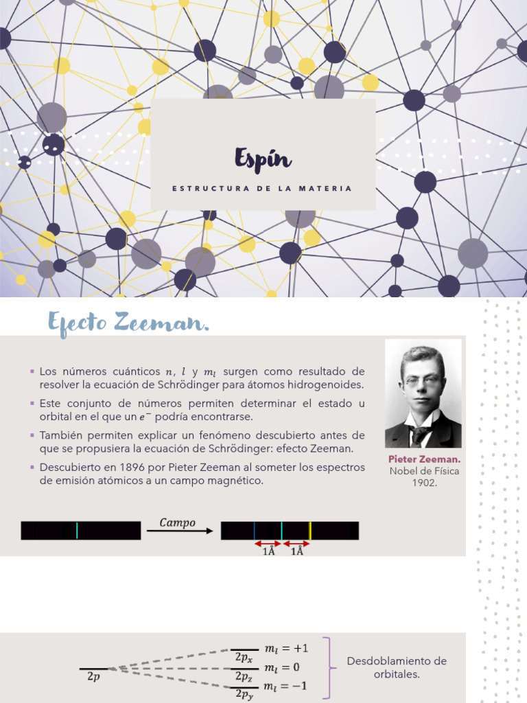 8. Espín | PDF | Spin (Física) | Electrón