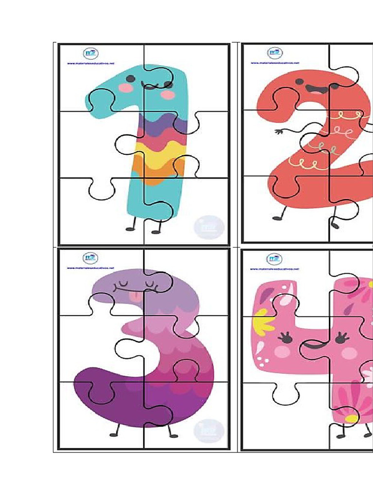 Rompecabezas Números | PDF