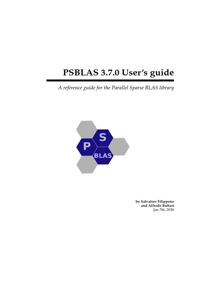 Psblas-3 7 | PDF | Matrix (Mathematics) | Partial Differential Equation