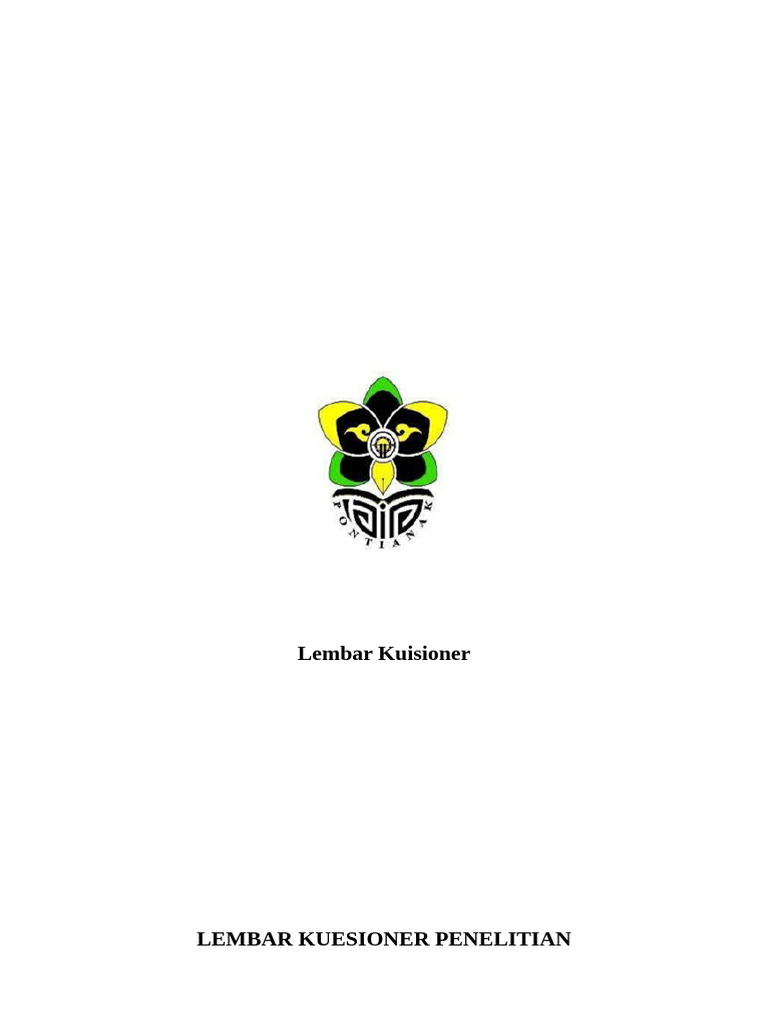 Booklet Kuisoner | PDF