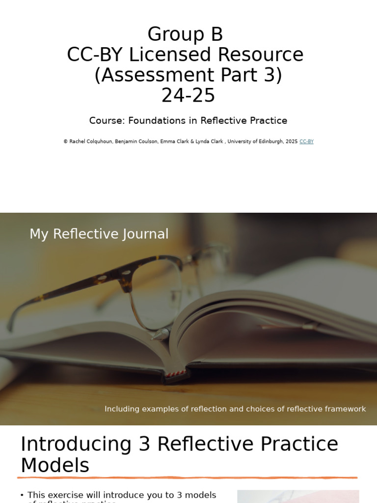 Introduction to Reflective Practice Models | PDF | Experience ...