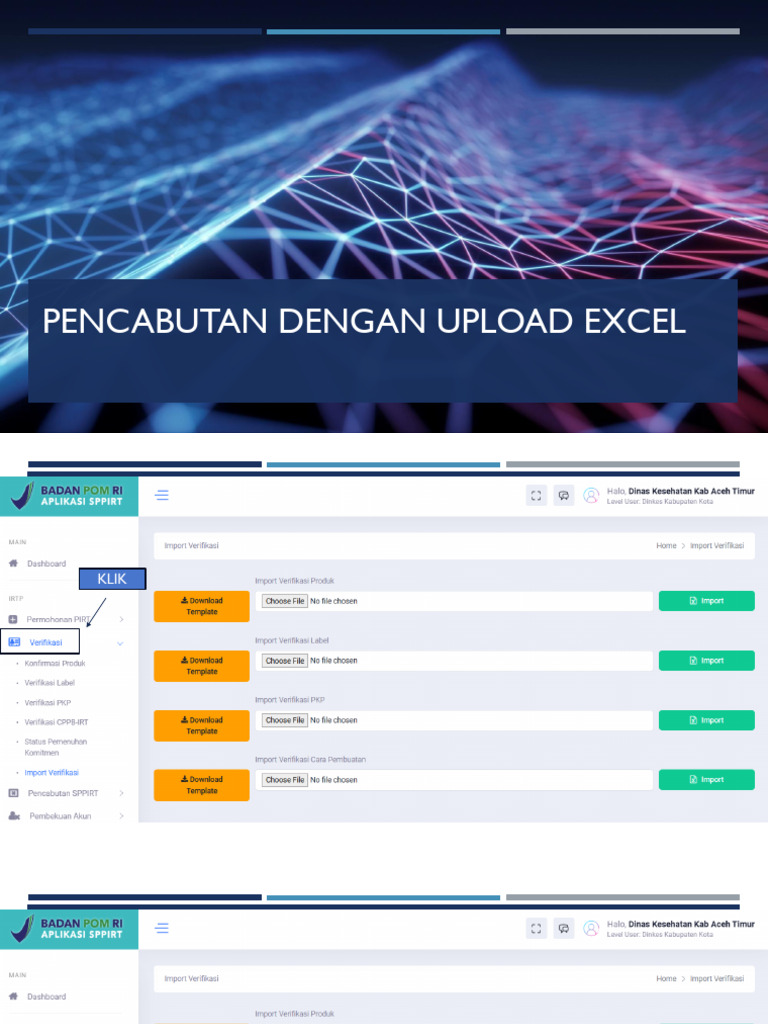 Panduan Pencabutan SPPIRT via Excel | PDF