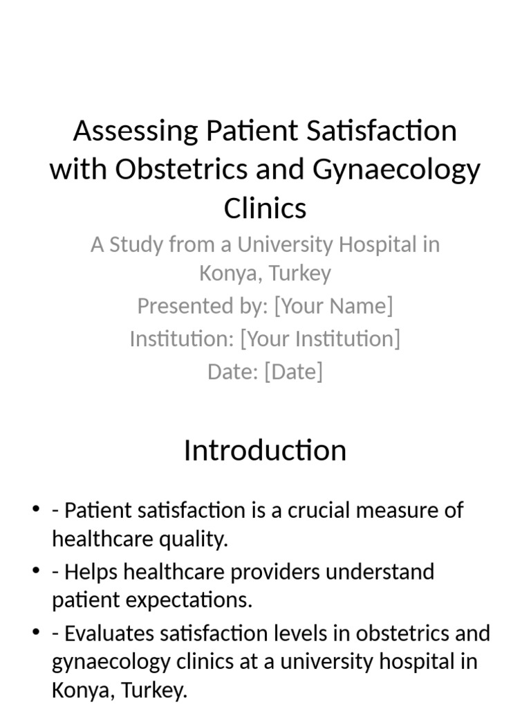 Patient Satisfaction Presentation | PDF | Patient | Survey Methodology