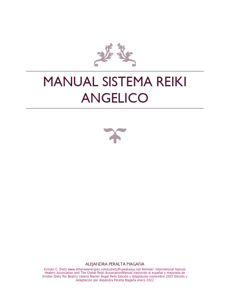 Manual Reiki Angelical Alito | PDF | Miguel (Arcángel) | Reiki