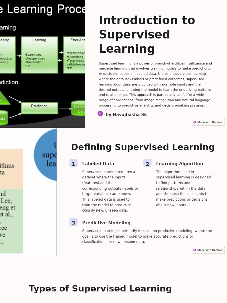 supervised learning | PDF | Regression Analysis | Machine Learning