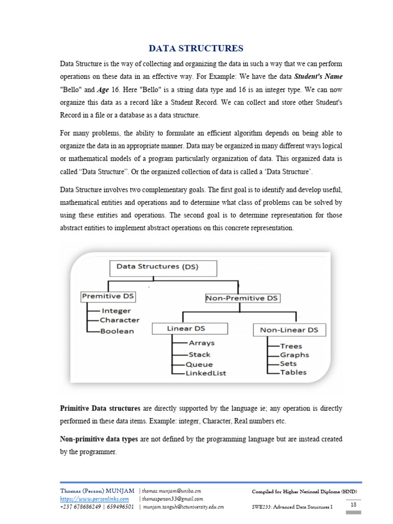 SWE233 - Advanced Data Structures I - Lecture 3 | PDF | Pointer ...