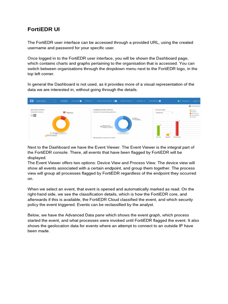 FortiEDR - Monitoring and Optimisation | PDF | System Software | Computing