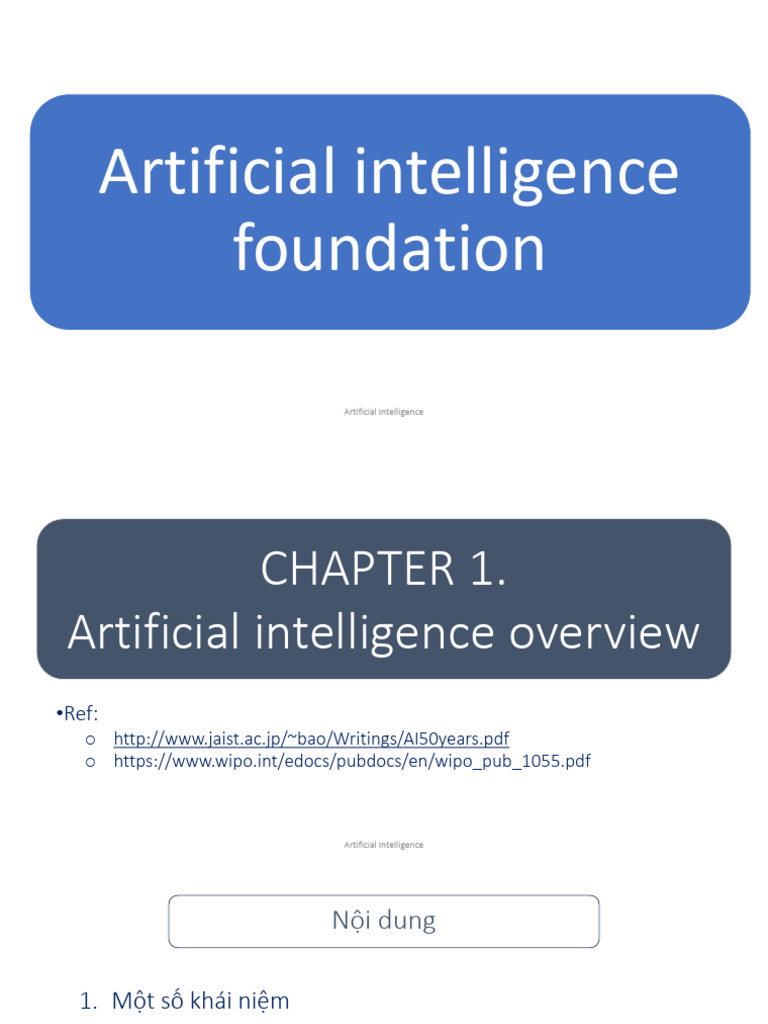 Chapter 1. Artificial Intelligence Overview | PDF