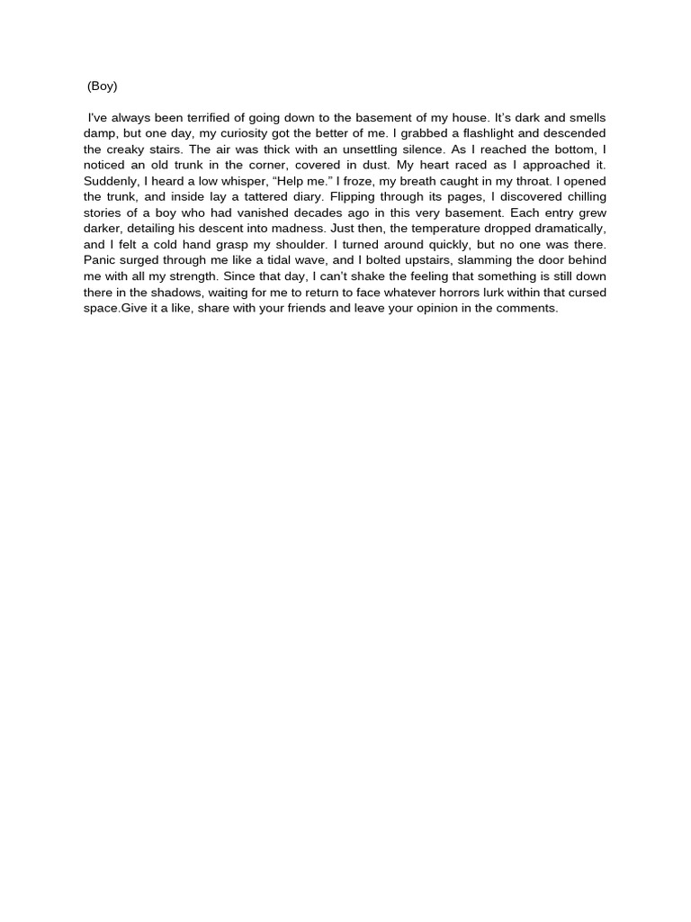 The Cursed Basement | PDF