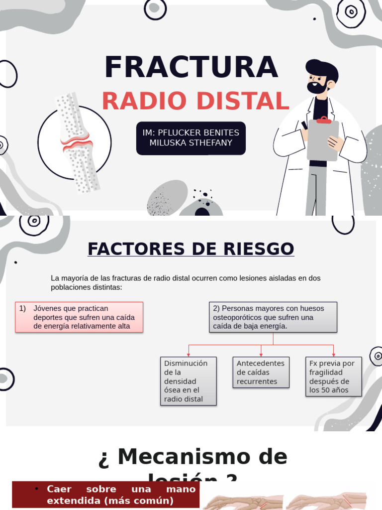 Fractura de Radio Distal | PDF | Mano | Sistema musculoesquelético