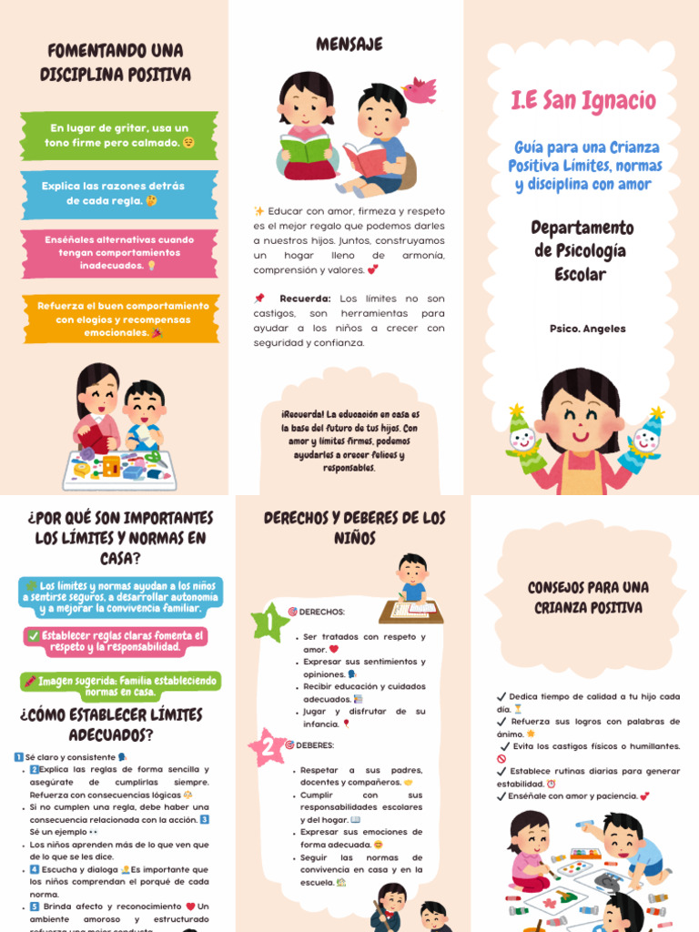 Folleto Infantil para Actividades Proyectos y Juegos Con Niños ...
