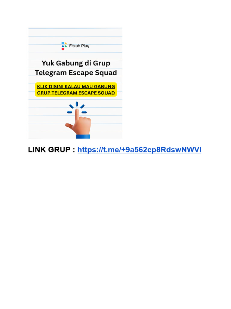 GRUP TELEGRAM ESCAPE SQUAD | PDF