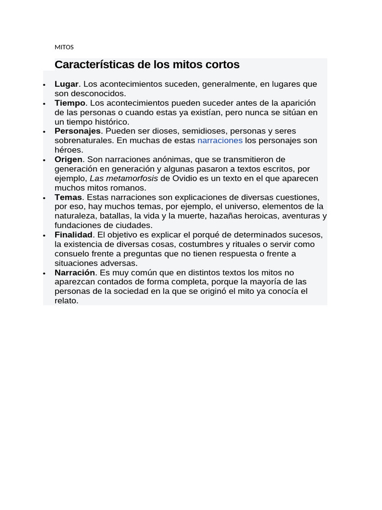 MITOS | PDF