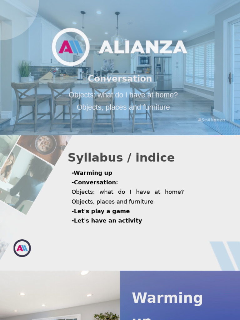 Conversation (Objects What Do I Have at Home Objects, Places and Furniture.) | PDF ...