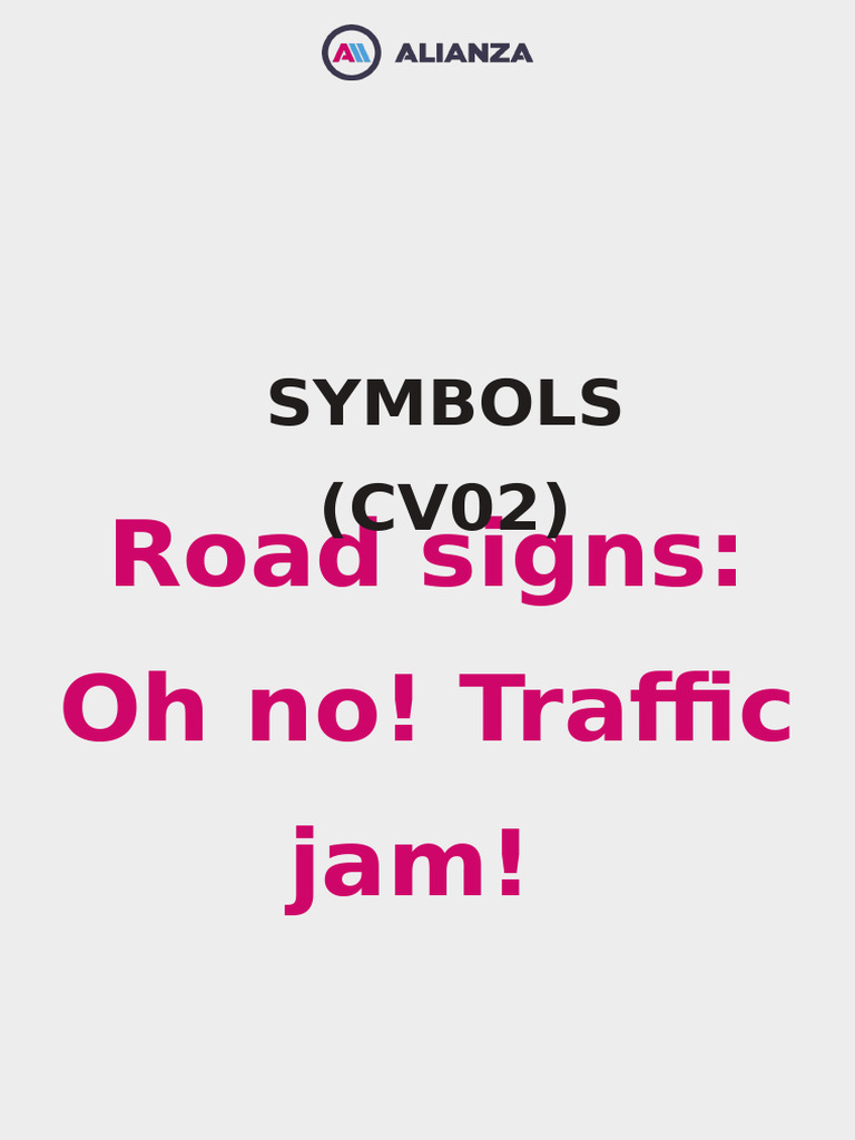 Conversation__(Road_signs_Oh_no!_Traffic_jam!)_Student__pdf | PDF ...