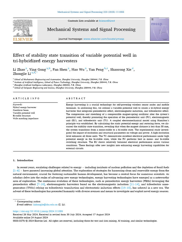 002 Effect of Stability On Transition | PDF | Energy Harvesting ...