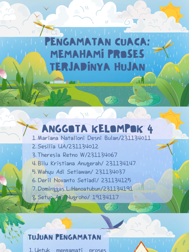 Kelompok 4_Tugas MPK_Observasi Cuaca Memahami Proses Terjadinya Hujan | PDF