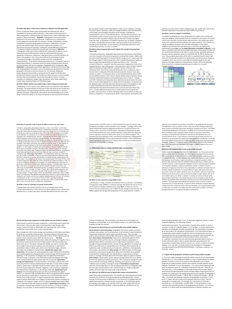 PGIS Complete - PDF (E-Next - In) | PDF | Geographic Information System | Databases