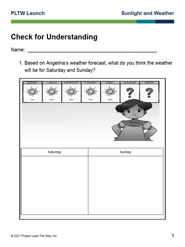 Copy of Sunlight and Weather Common Assessment 23_24.docx | PDF