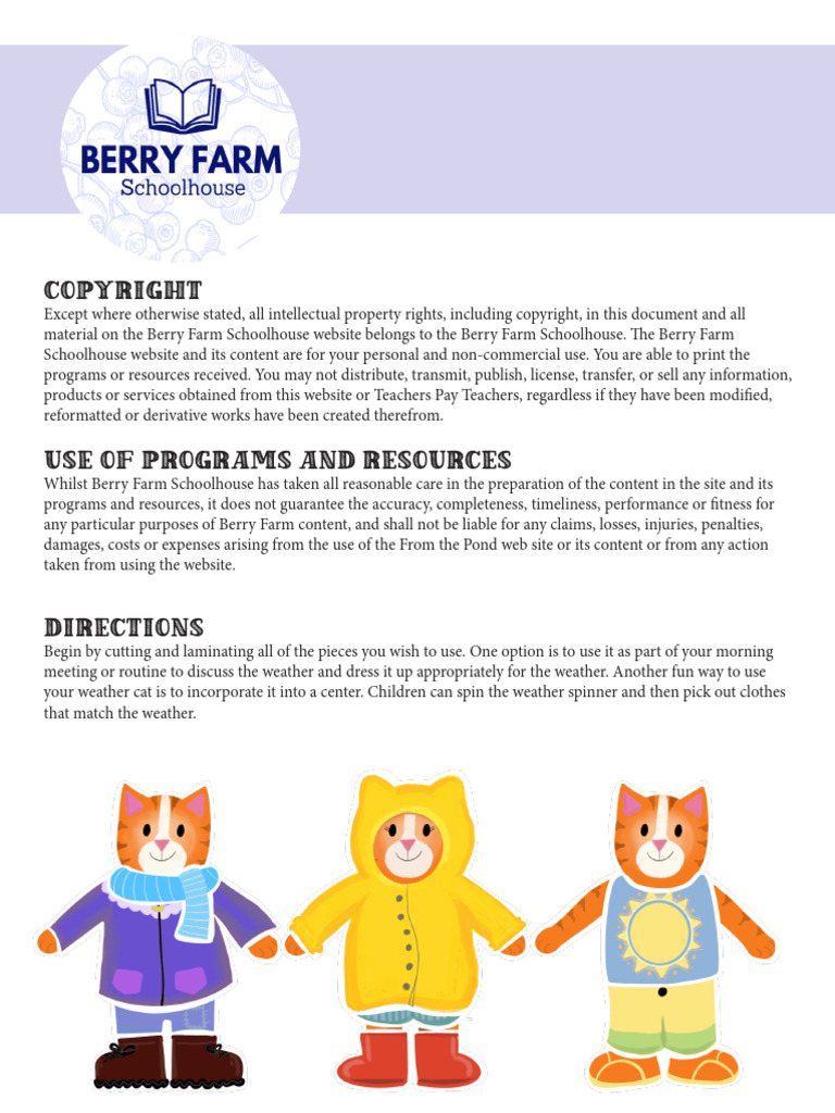 WeatherDressUpCat 1 | PDF