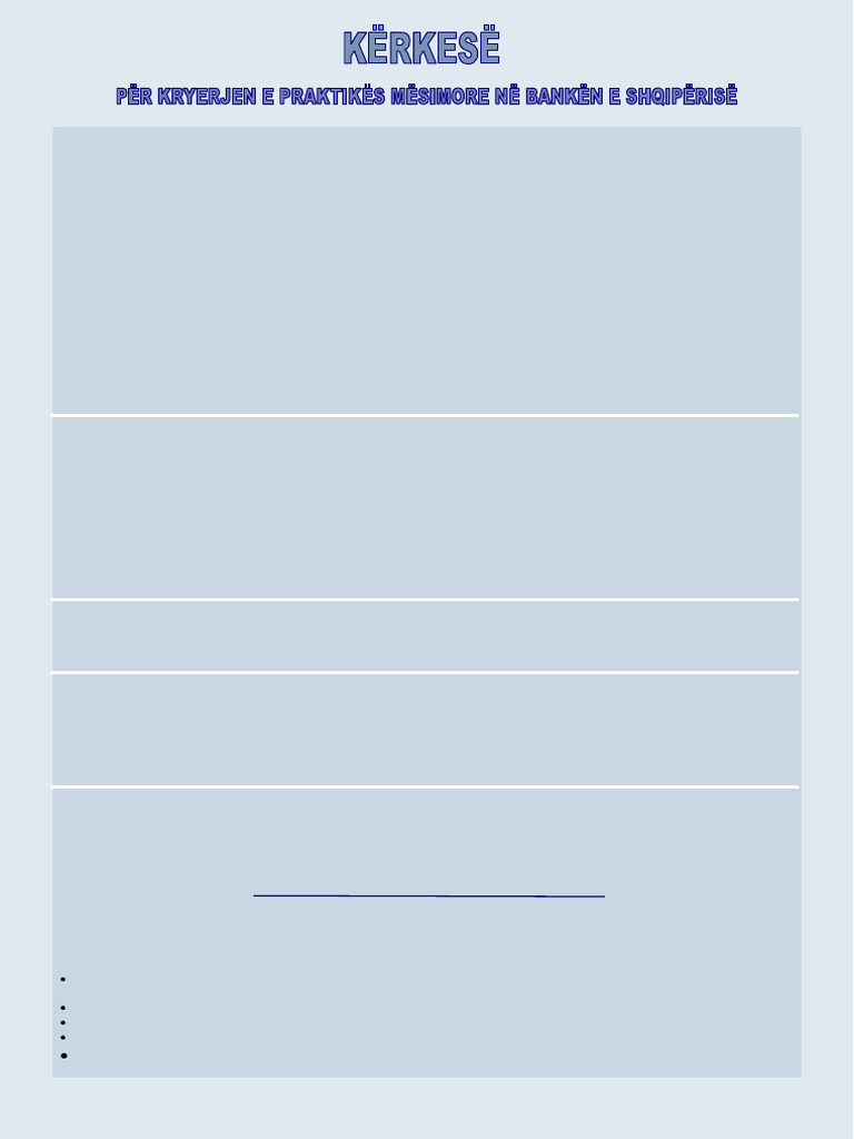 Formular Aplikimi Praktike 10945 | PDF