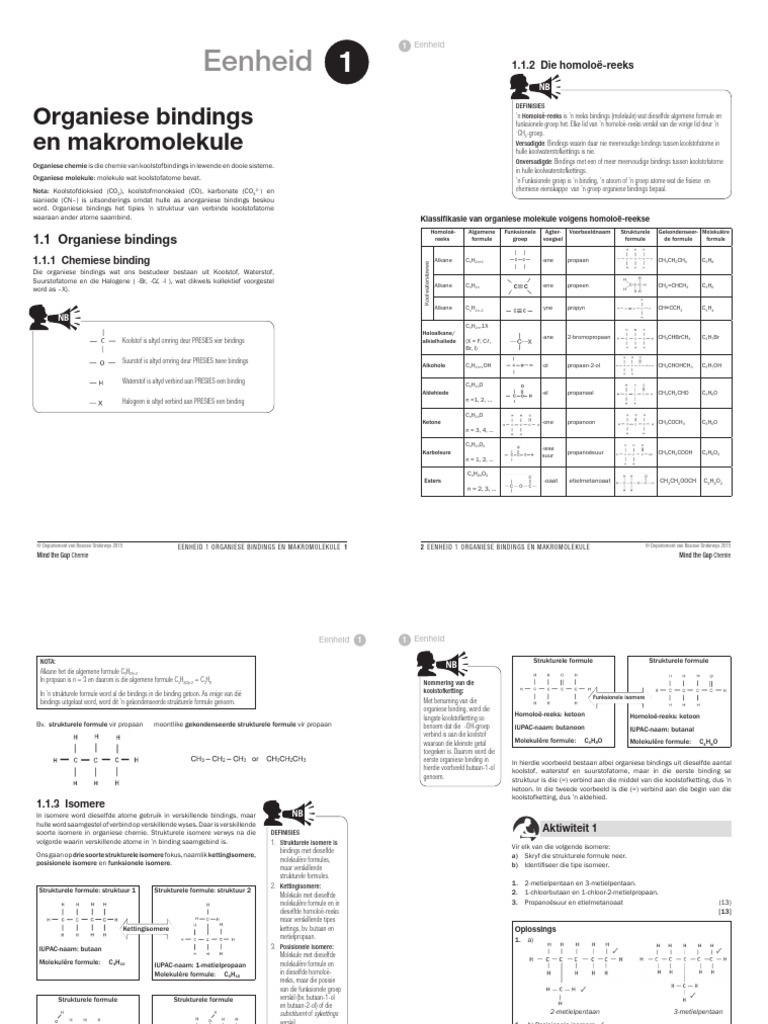 Organiese Chemie MTG | PDF