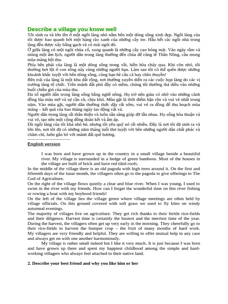 Good Sample - Descriptive Essay | PDF