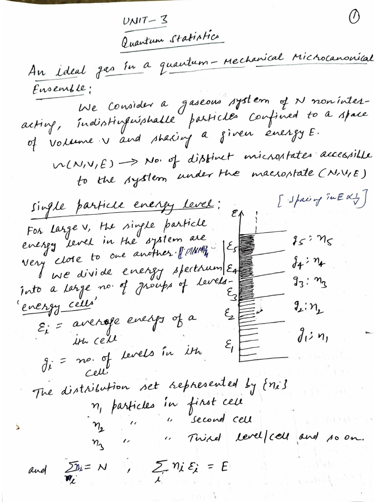Stat Mech Unit 3 | PDF
