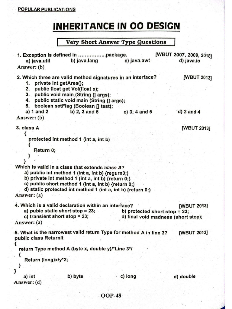 Part 2 Object Oriented Programming | PDF
