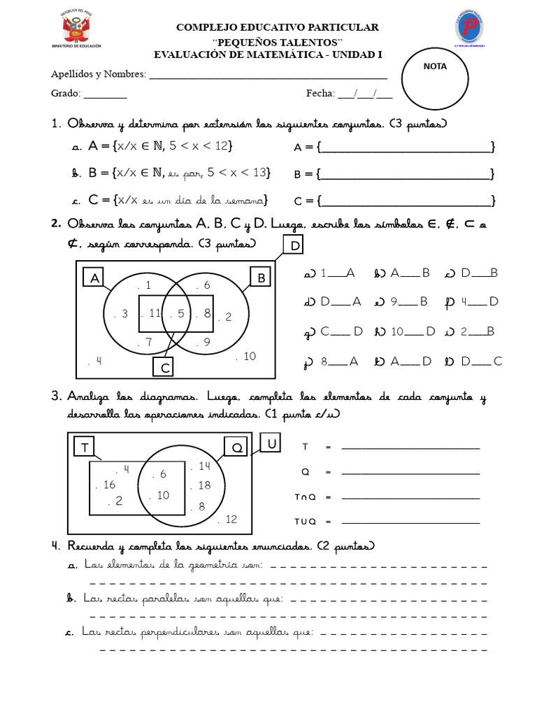 MATEMATICA - U1 | PDF