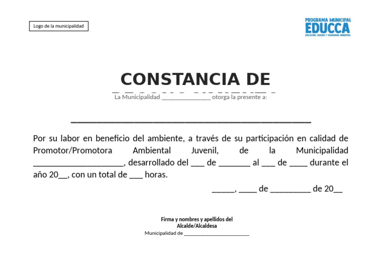 08- Constancias PAJ | PDF