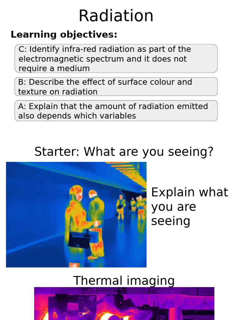 Thermal Physics Lesson 6 Radiation | PDF | Electromagnetic Radiation ...
