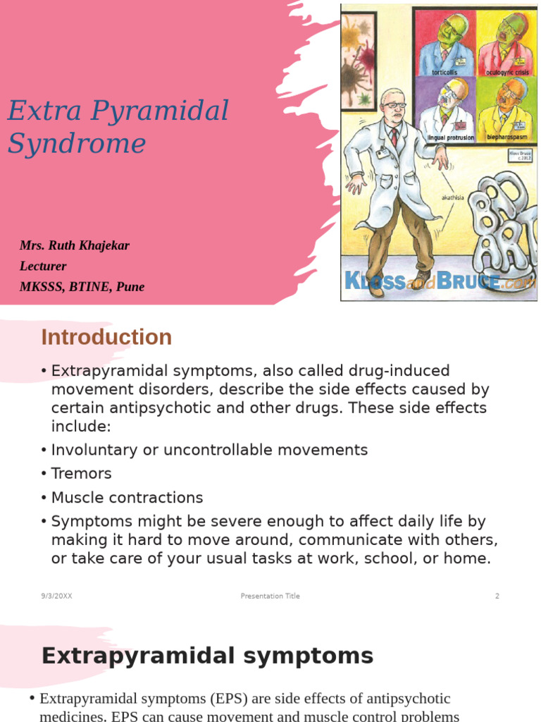 Extra Pyramidal Syndrome | PDF | Antipsychotic | Basal Ganglia