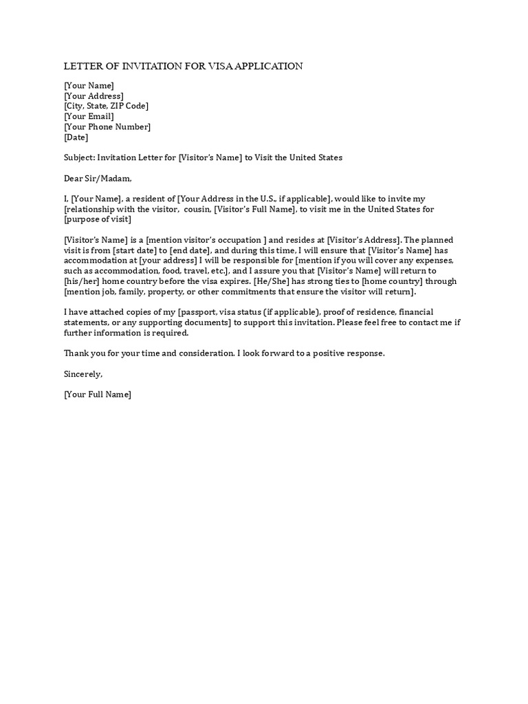 Visa Application | PDF
